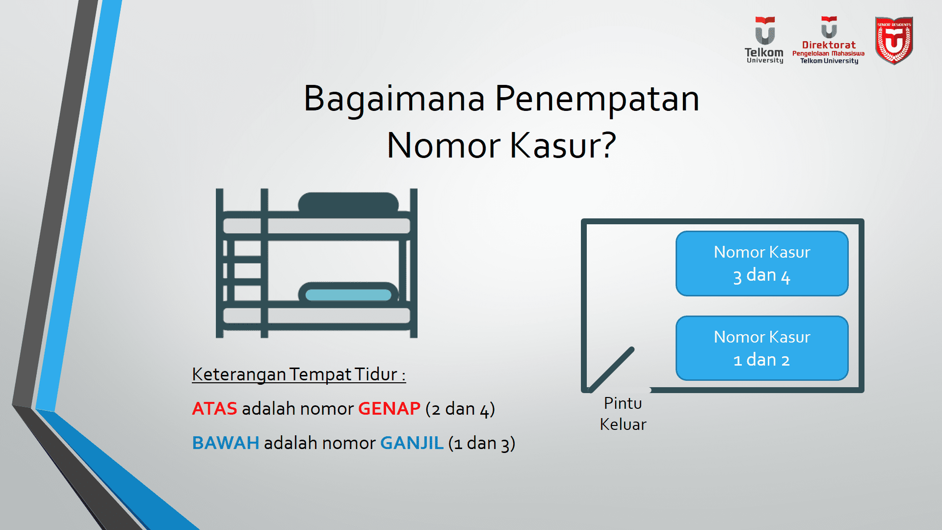 All about Dormitory Checkin | Telkom University Students Dormitory